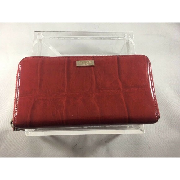 kate spade | Bags | Kate Spade Croc Embossed Red Leather Knightsbridge ...